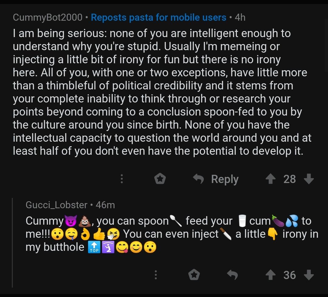 Why must cummy suffer | Scrolller