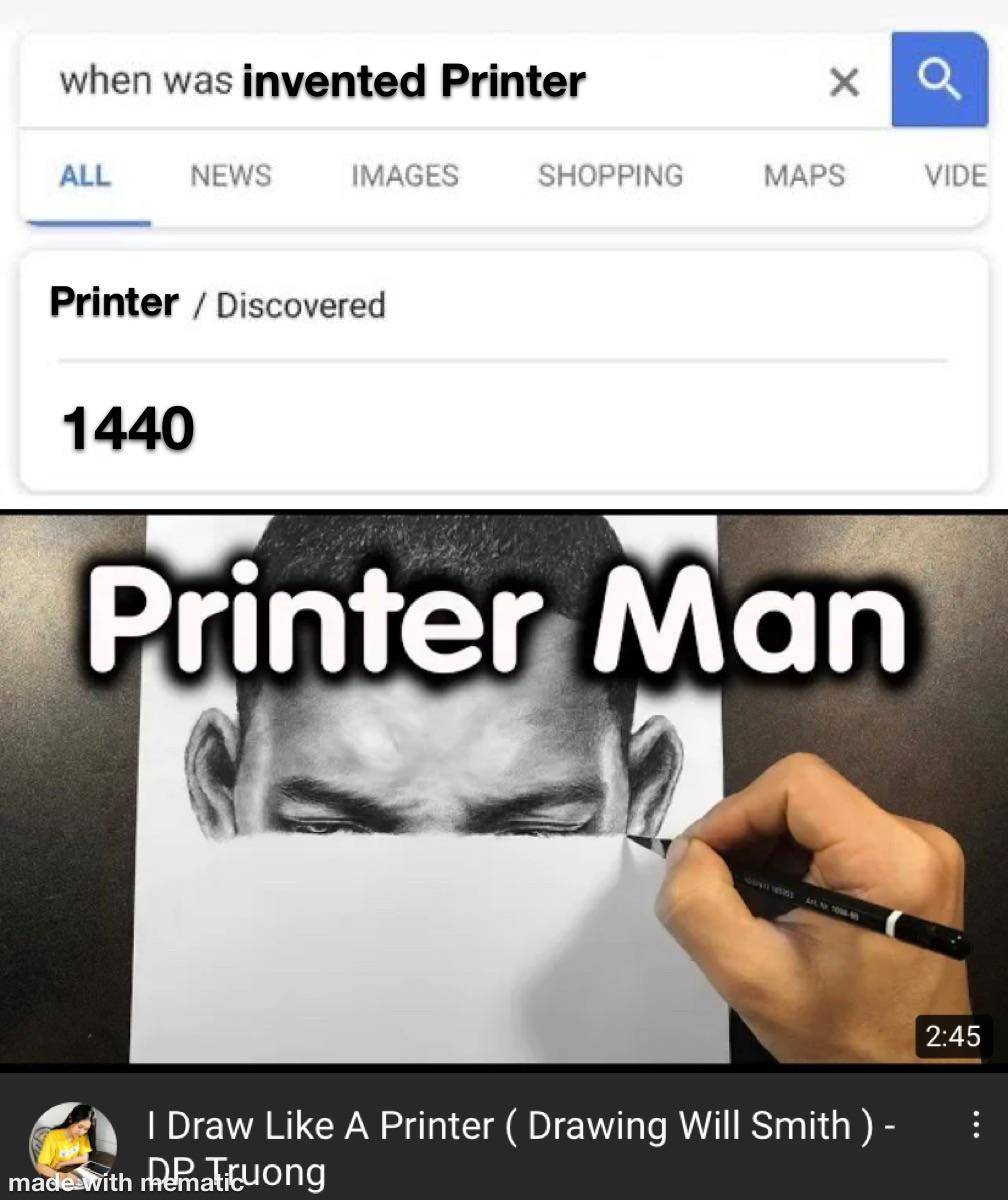 Why should I print when I can draw | Scrolller