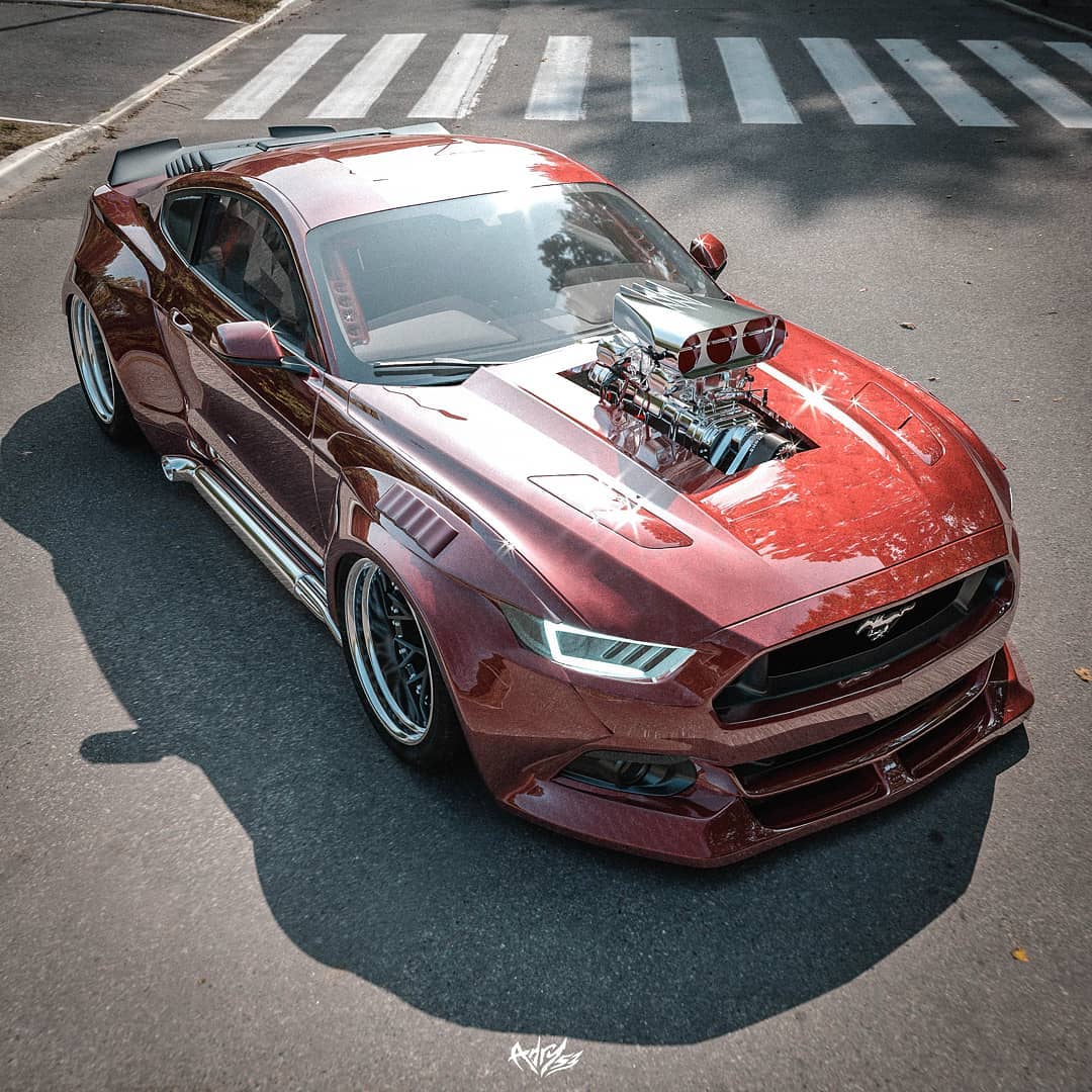 Widebody Mustang with Blower | Scrolller
