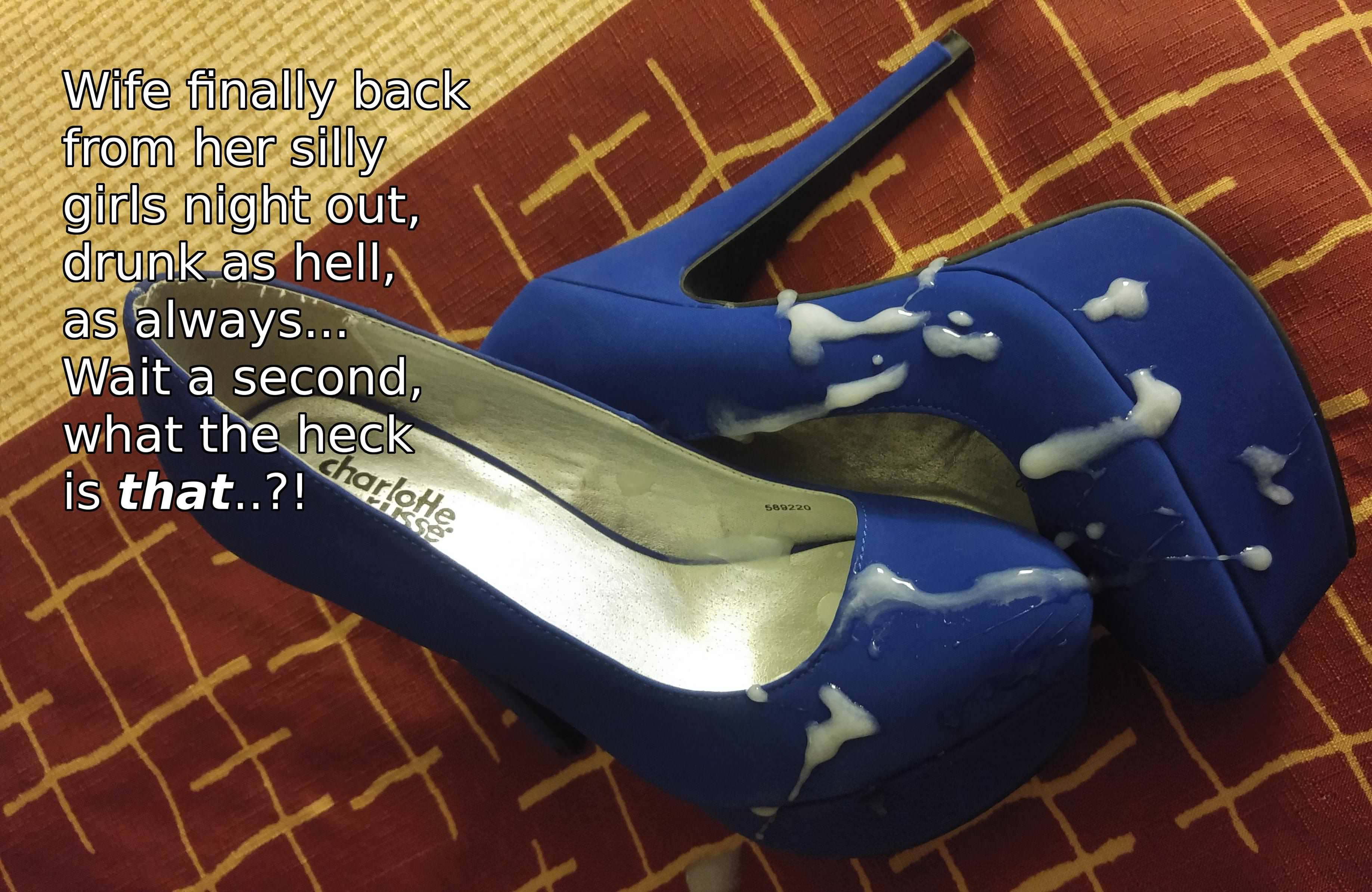 [wife] Wait, what's that on her stupid shoes..? | Scrolller