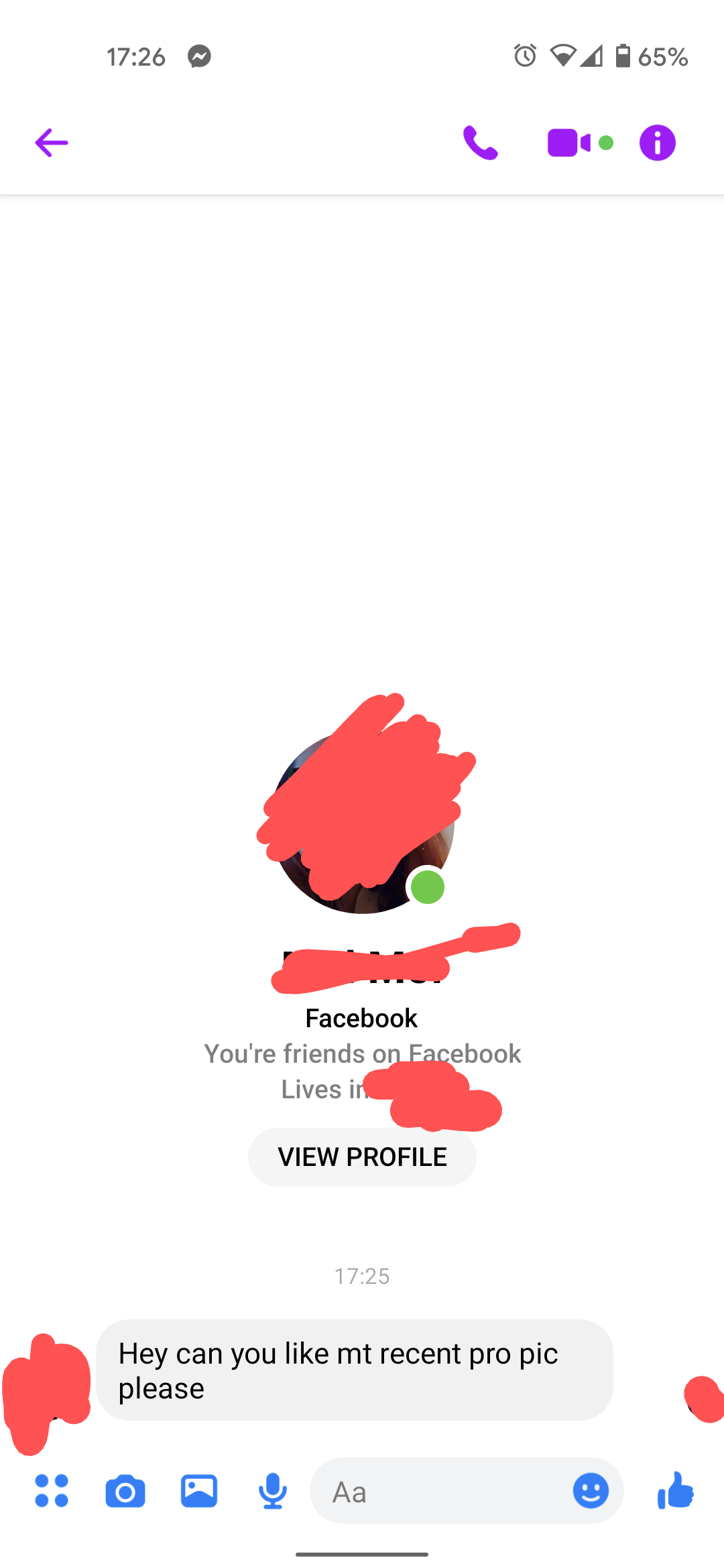 Wife's old friend from school sent me this. Never even met her. Imagine begging strangers to ...