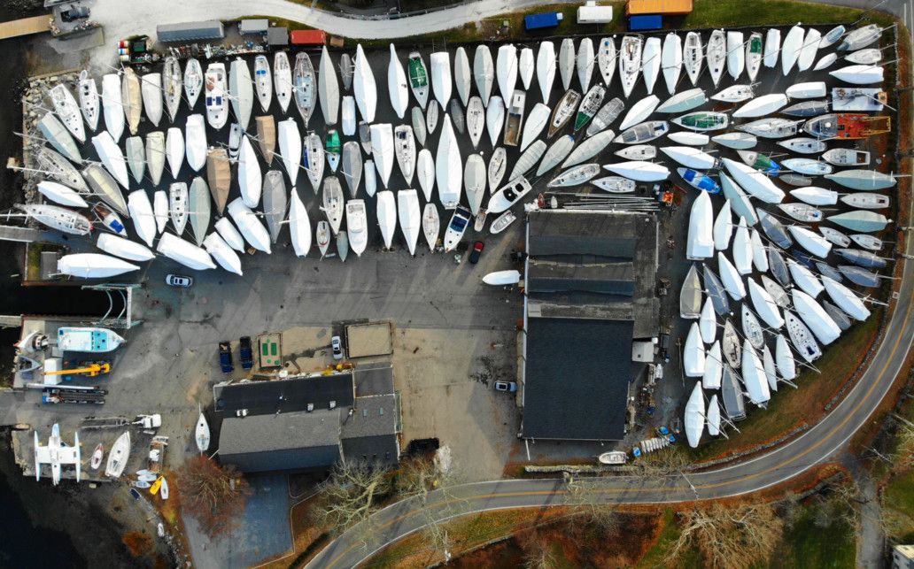 Winter haul out, Bristol Marine, Bristol, Rhode Island. [1032×643] | Scrolller