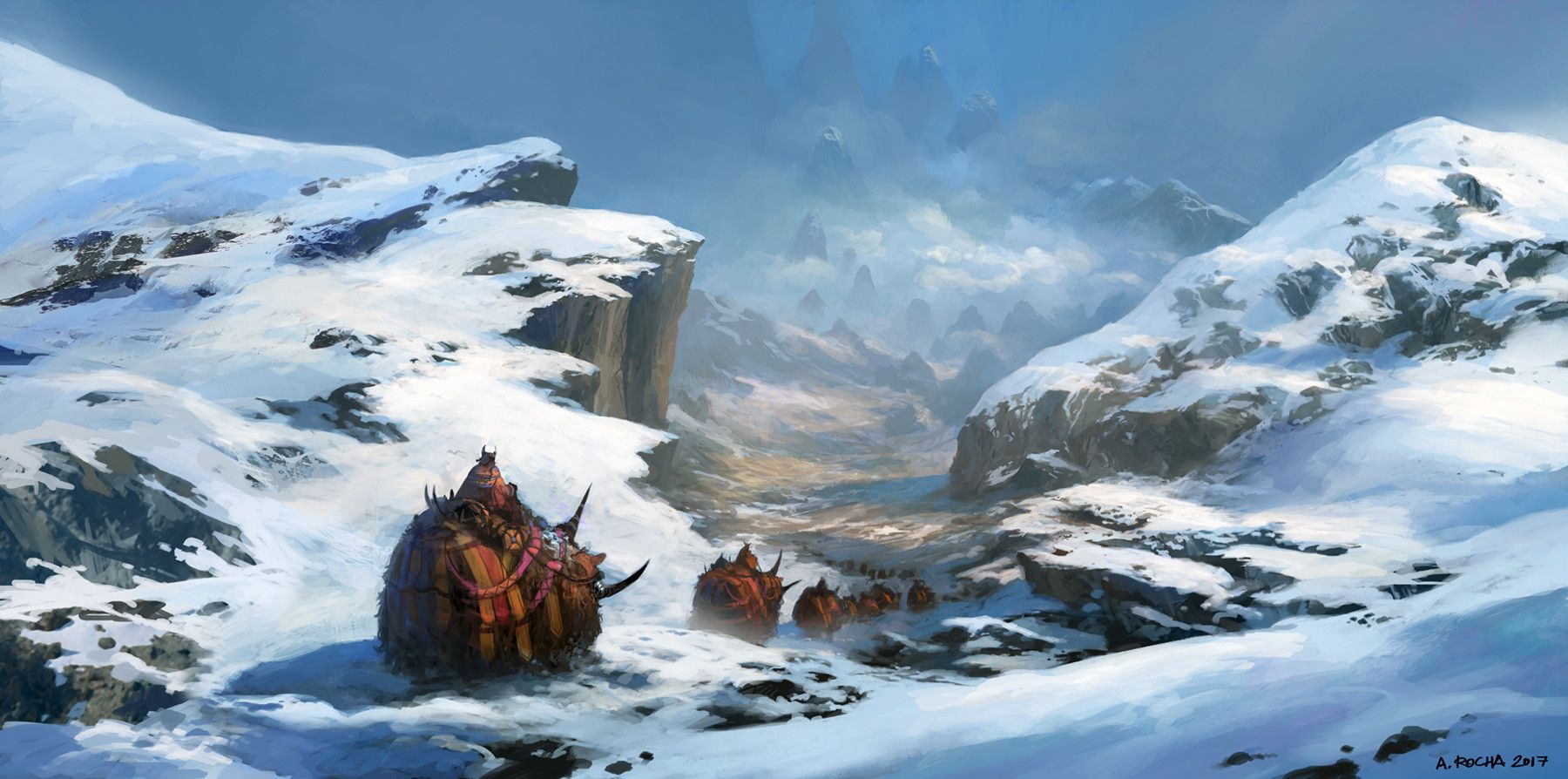 Winter Travellers by Andreas Rocha | Scrolller
