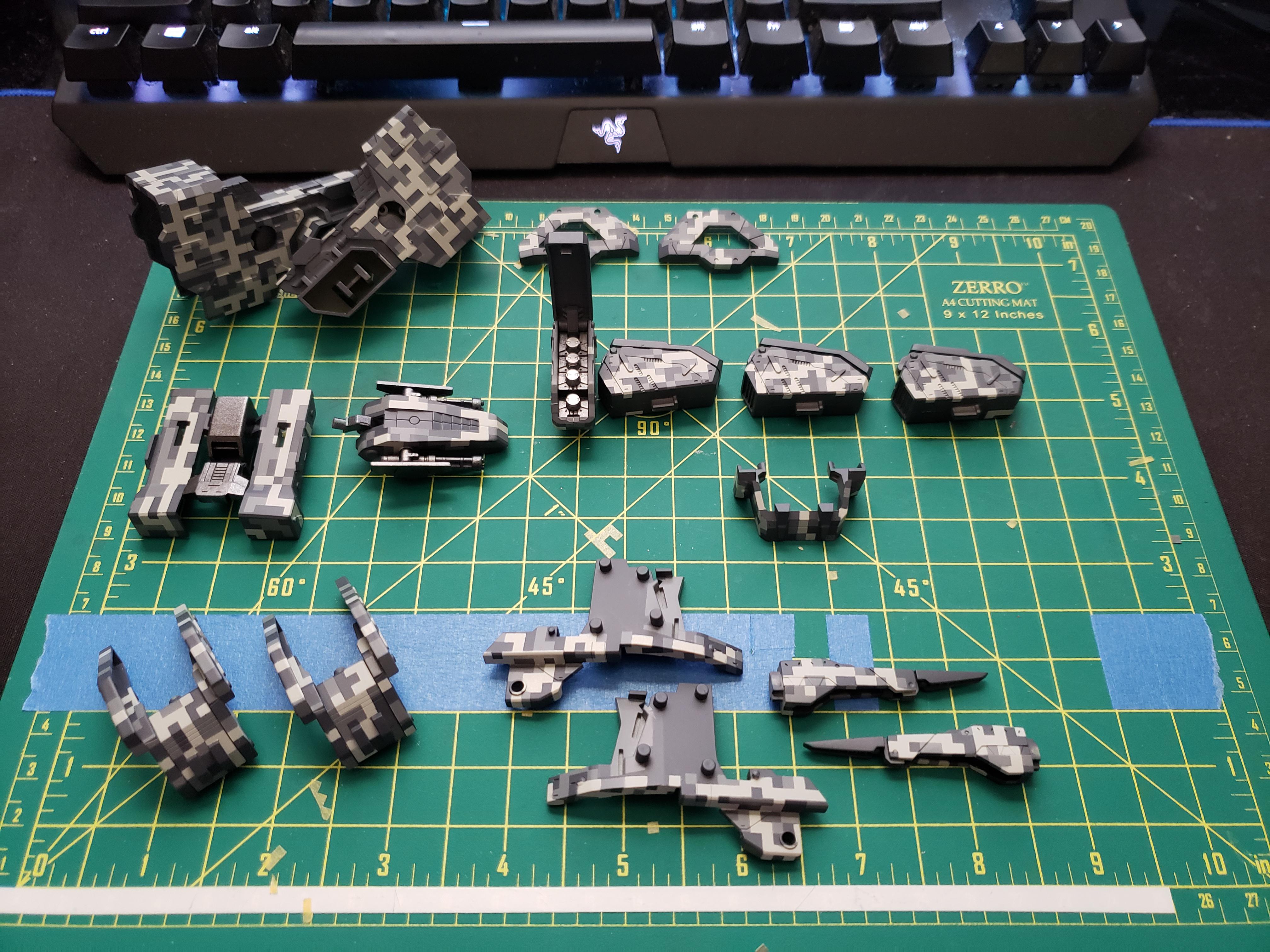 WIP update, Panzer Armor 2/3 completed. Final stretch of masking. | Scrolller