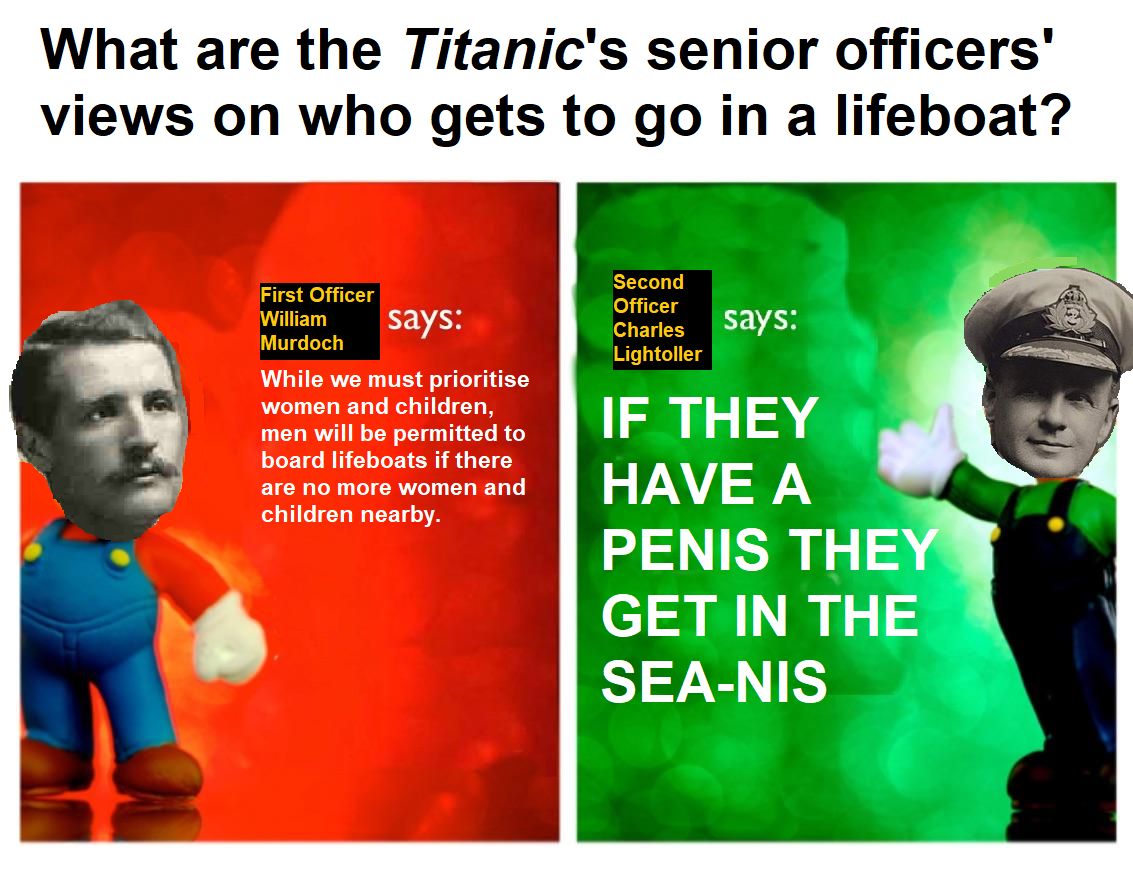 "Women and children first!" | Scrolller