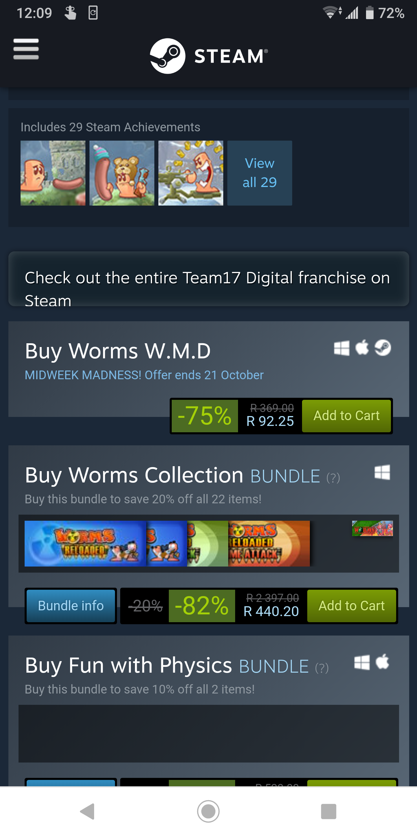 Worms WMD 75% off on steam | Scrolller