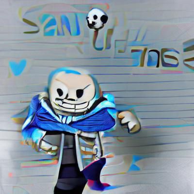 wrote "sans Undertale" and this is what the AI made | Scrolller