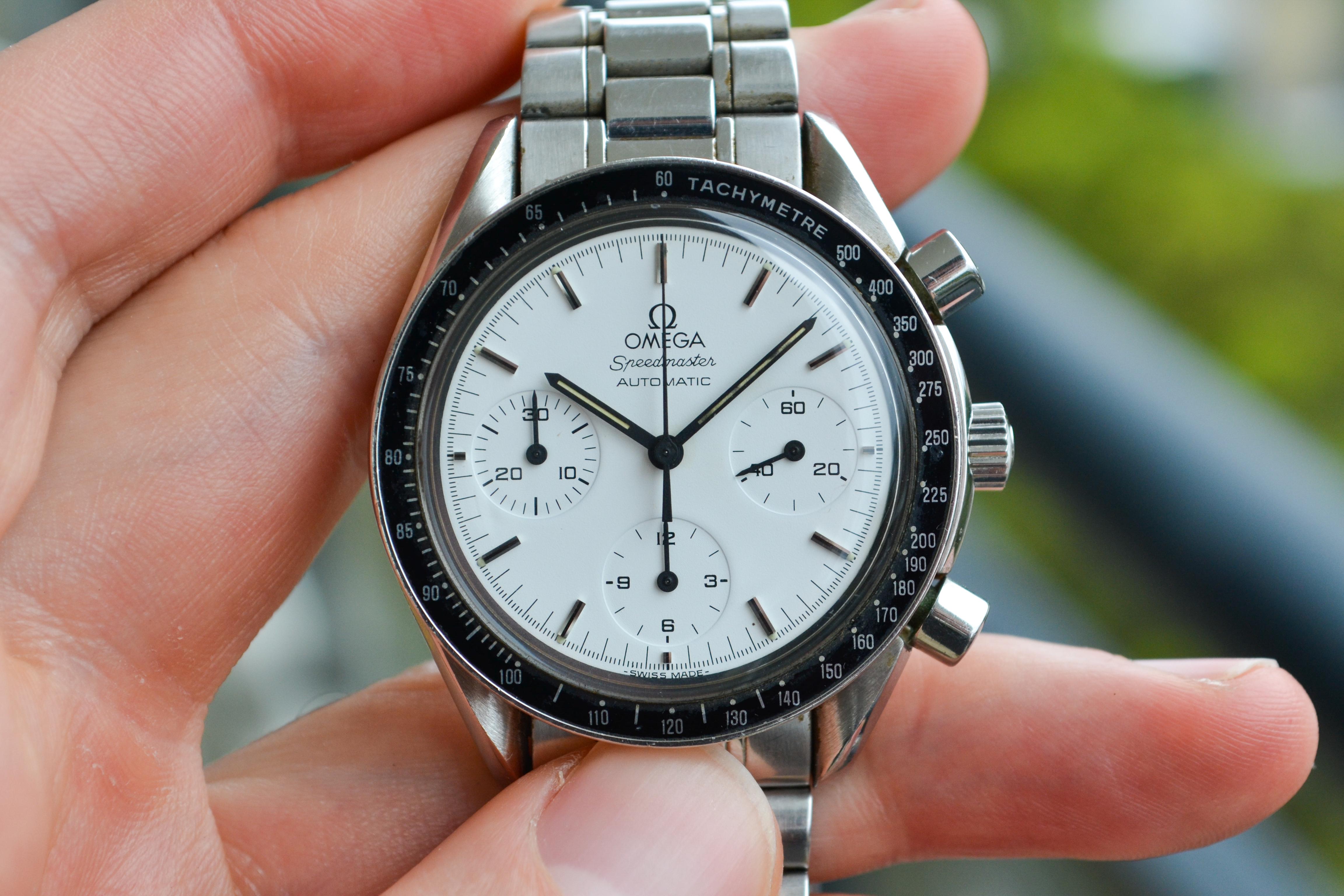 [WTS] Stunning White Dial Omega Speedmaster Automatic - Box and Papers | Scrolller