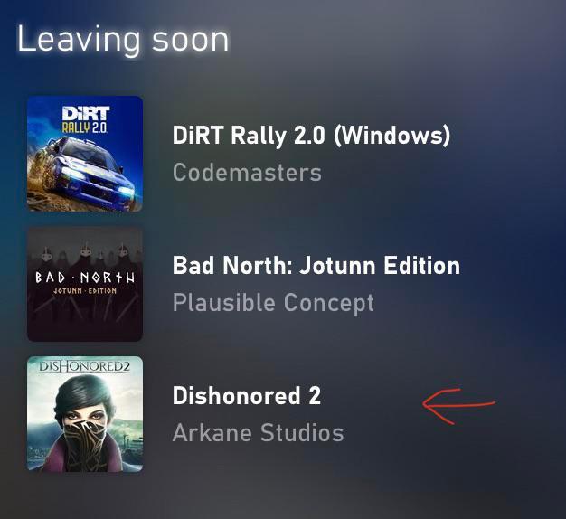 Xbox GamePass ‘leaving soon’ section | Scrolller