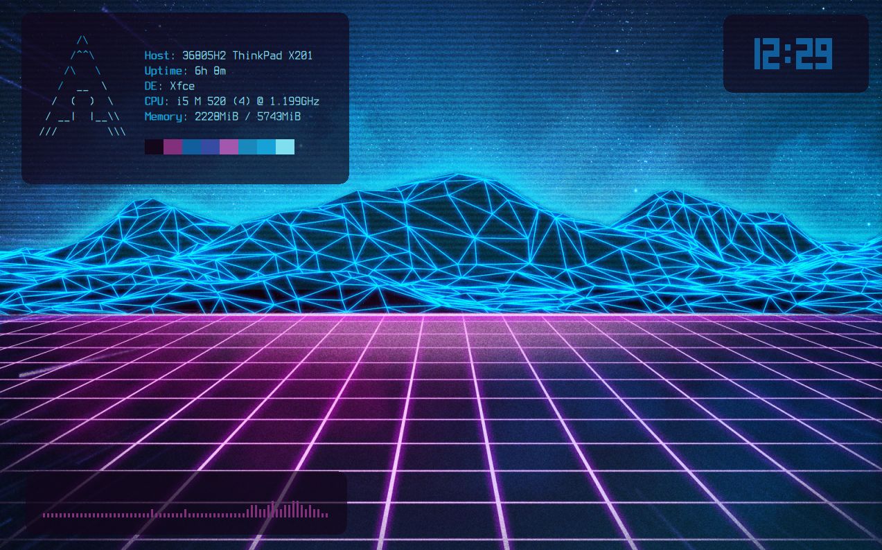 [Xfce] Clean Outrun | Scrolller