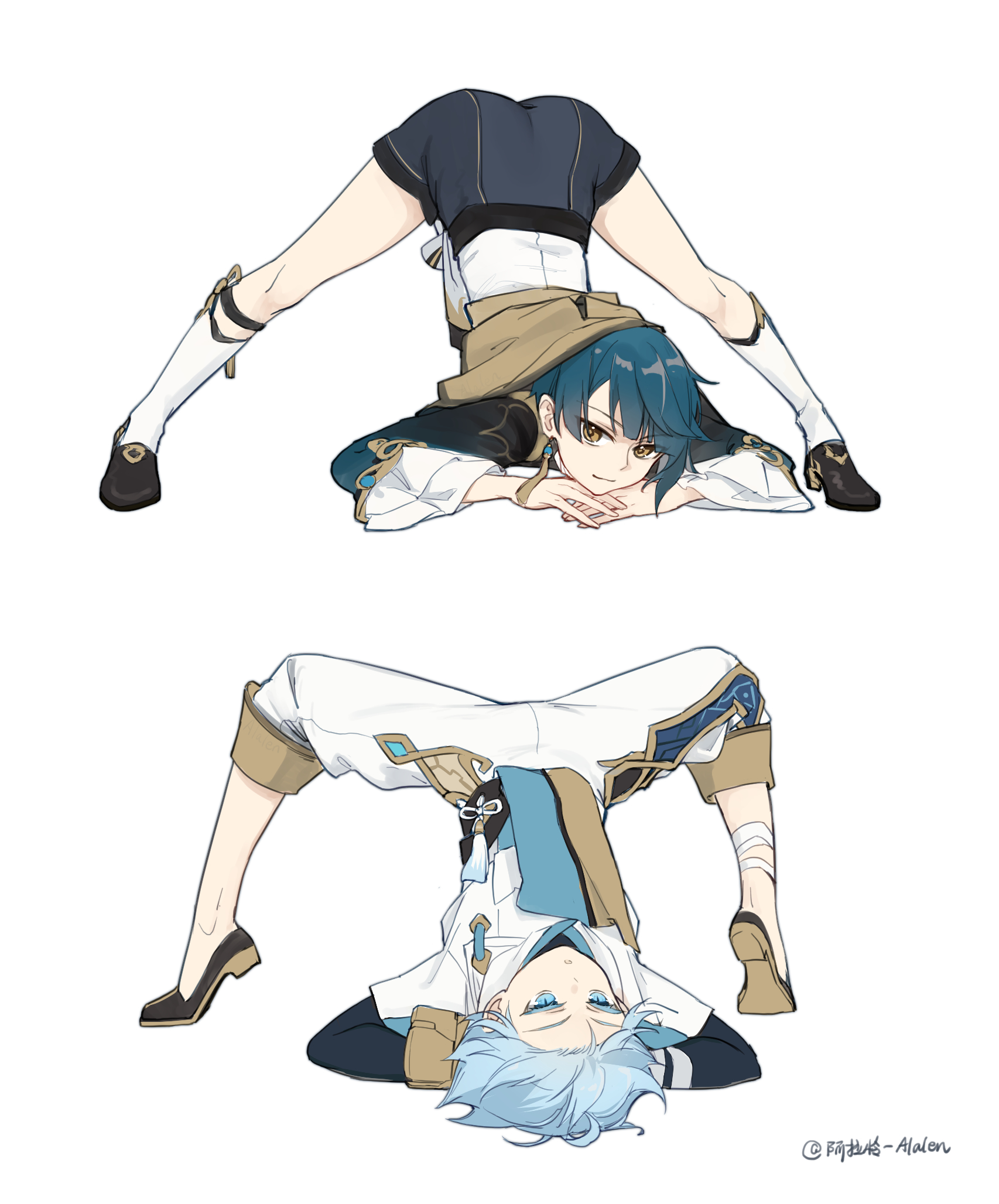 Xingqiu and Chongyun Jack-O pose | Scrolller