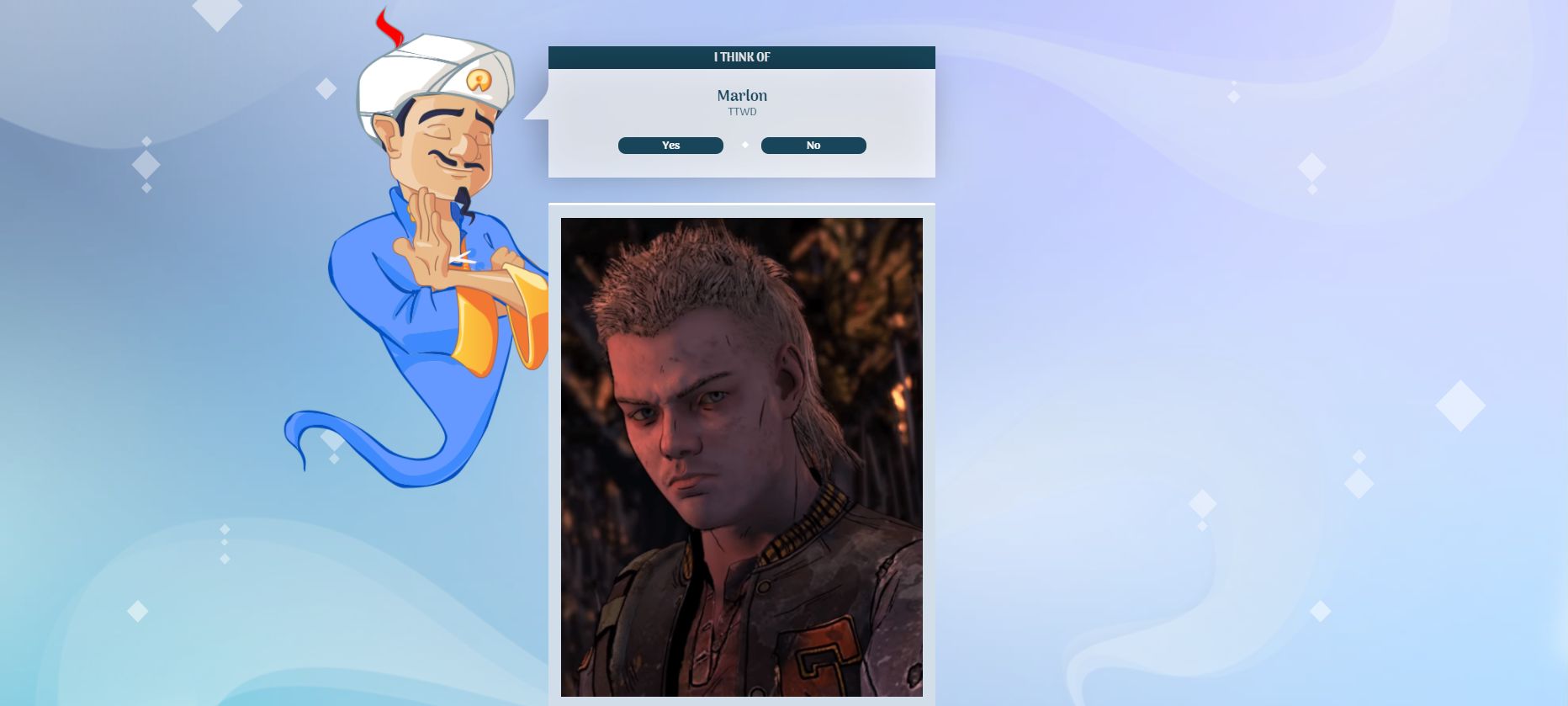 Yes! He guessed my favourite TWDG character! | Scrolller