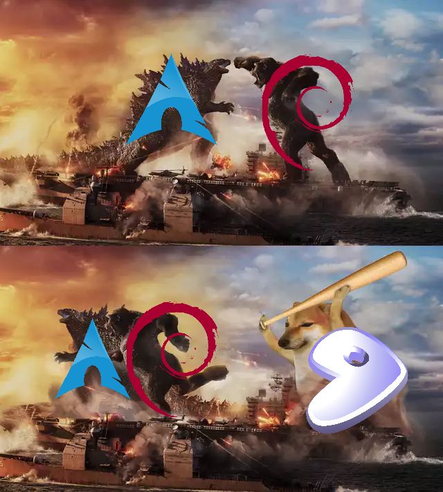 Yet Another Distro War Meme Scrolller