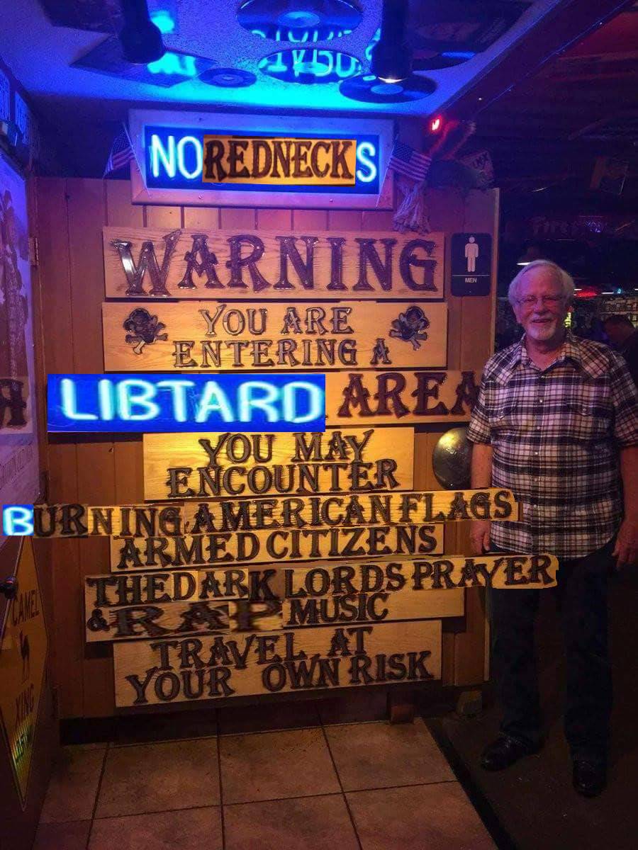 YOU ARE ENTERING A LIBTARD AREA | Scrolller