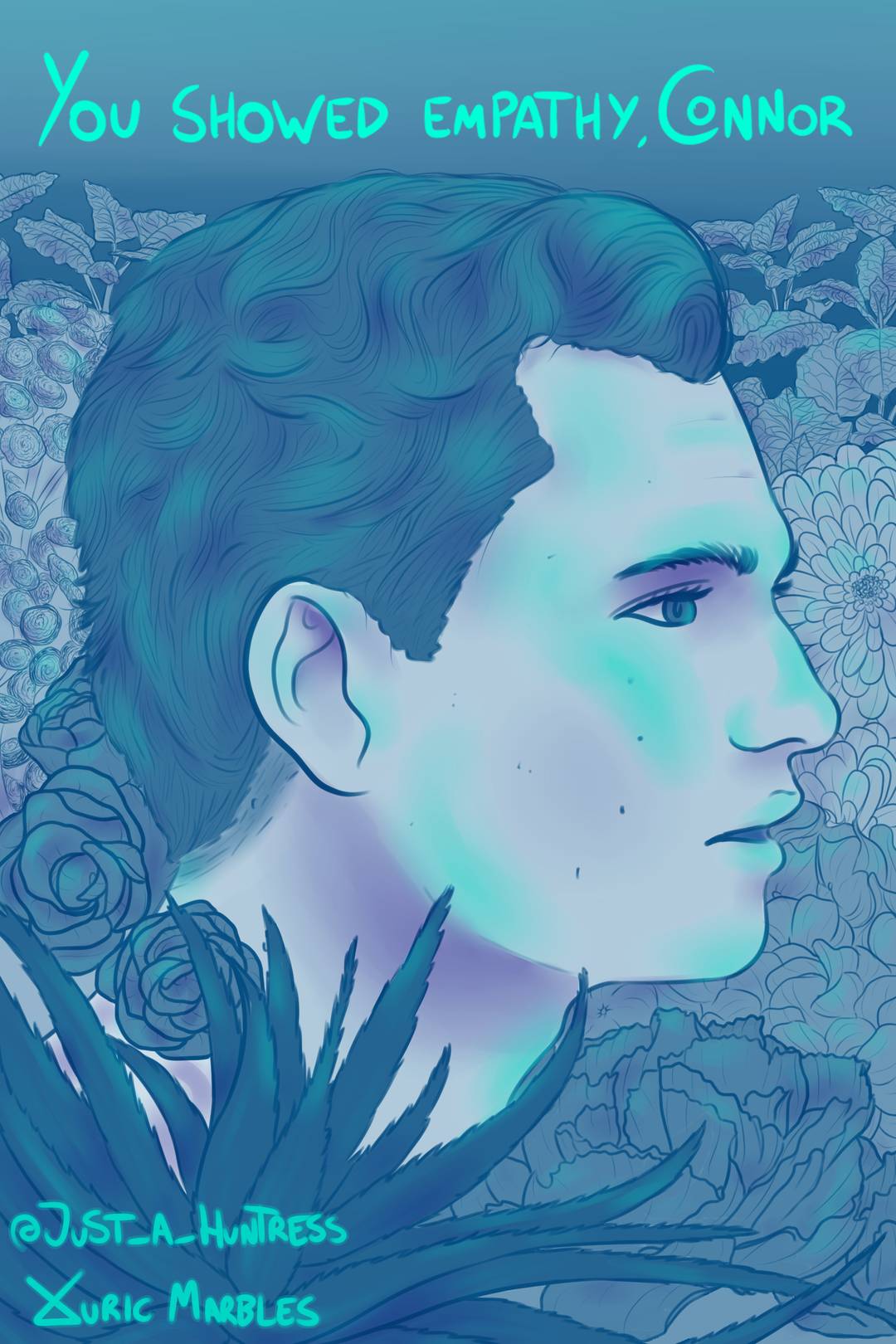 "You showed empathy, Connor. Empathy is a human emotion." Art by Xuric Marbles (me!) | Scrolller