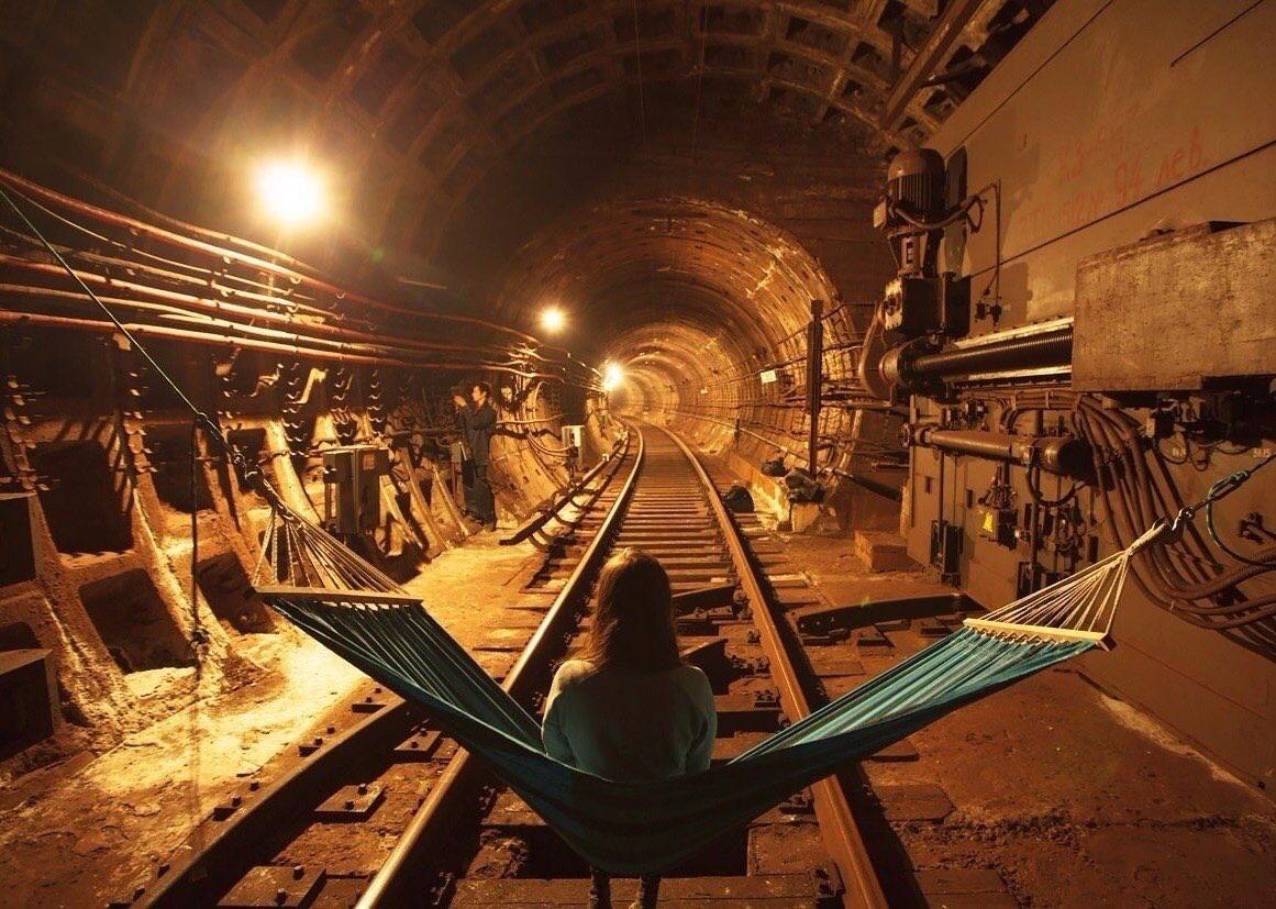 Young girl on the train track | Scrolller