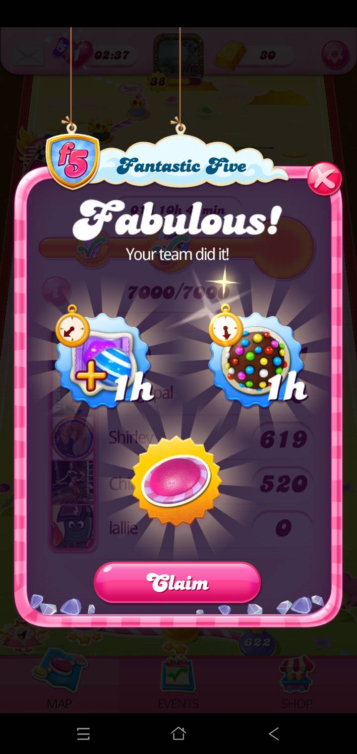 "Your Team did it!" I did ⅘ of the progress all alone with more than 5500 points :/ | Scrolller