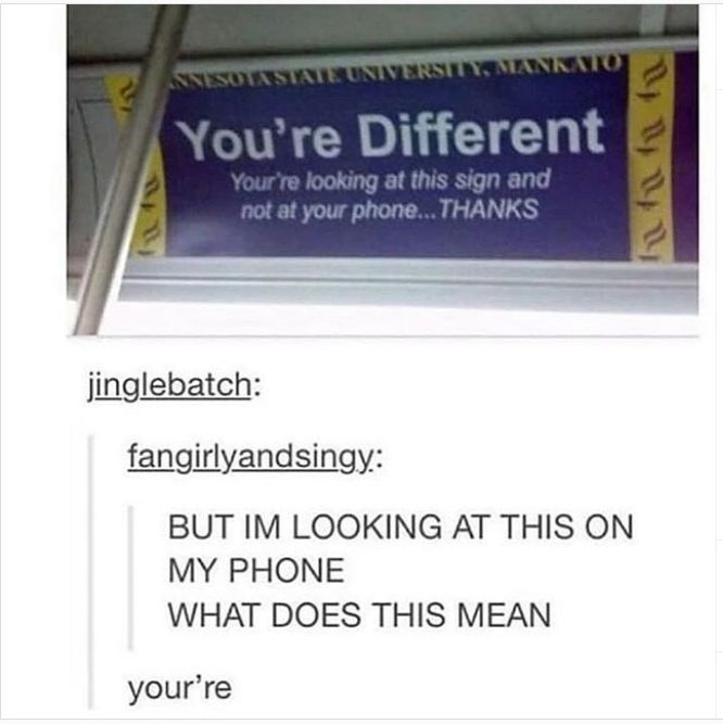 you're different | Scrolller