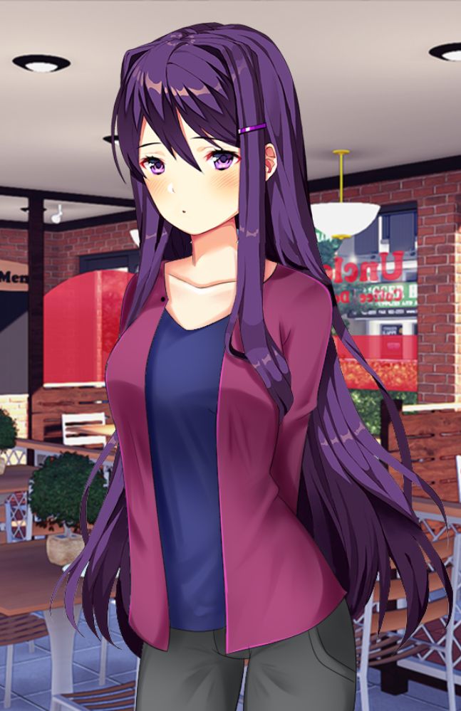 Yuri Casual outfit sprite ( Doki Doki Fallen Angels mod ) | Scrolller