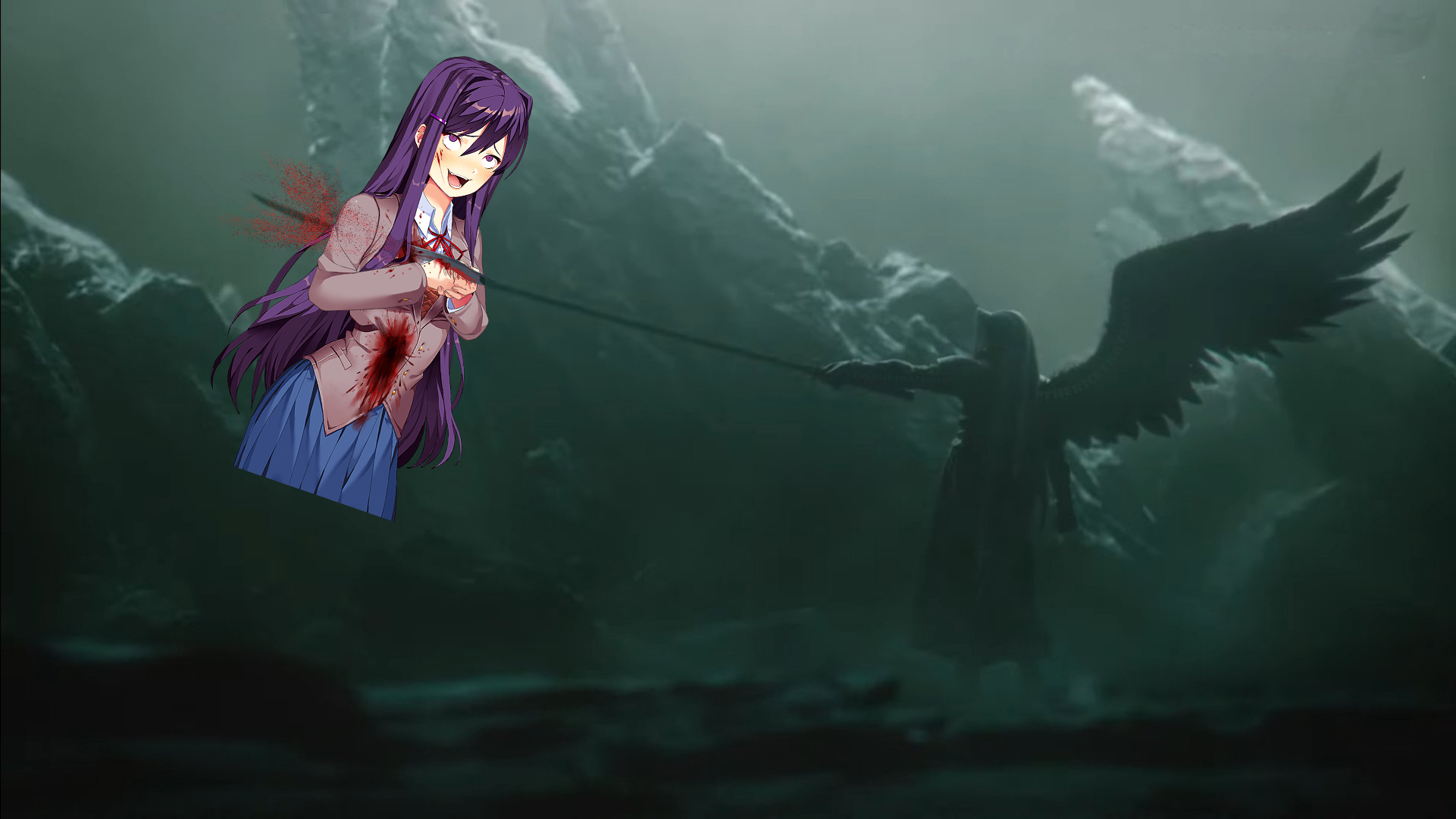 Yuri shouldn't have come towards Sephiroth... (DDLC SPOILER AND/OR BLOOD WARNING) | Scrolller