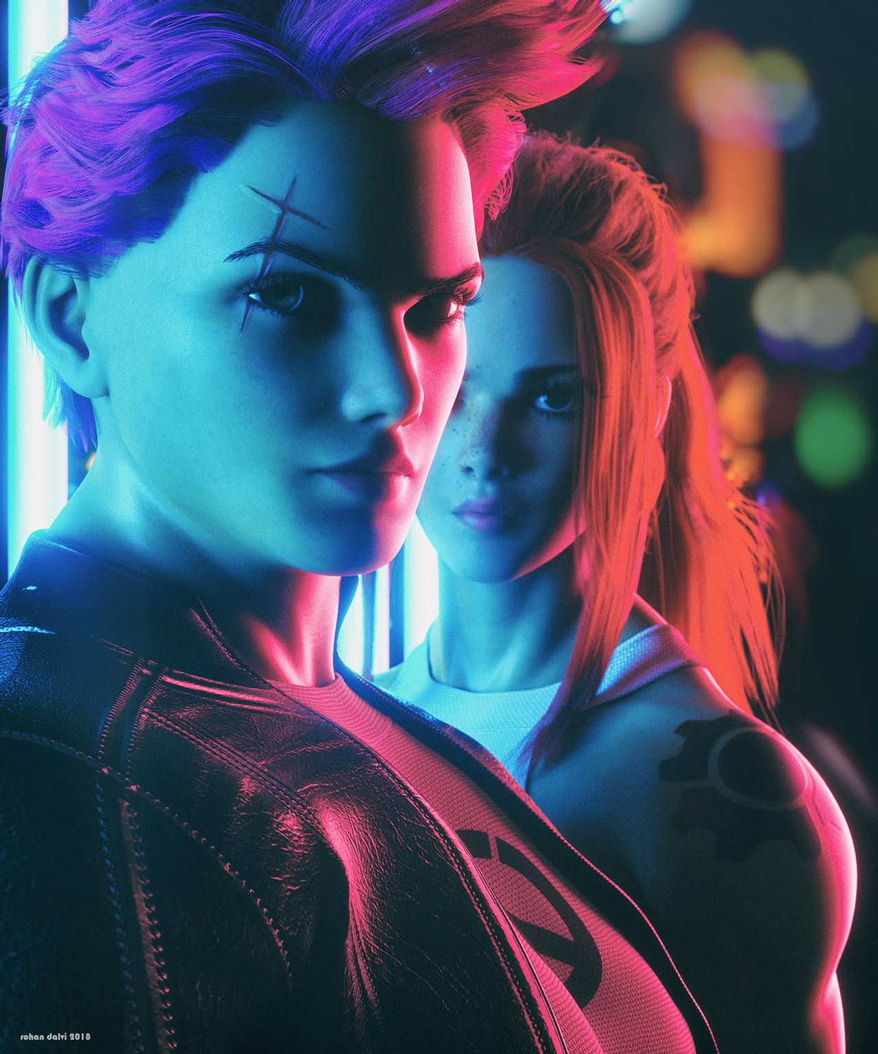 Zarya and Brigitte fanart by me | Scrolller