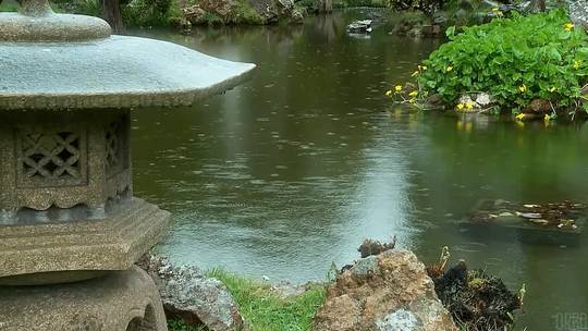 Zen garden on a rainy day. [L] | Scrolller