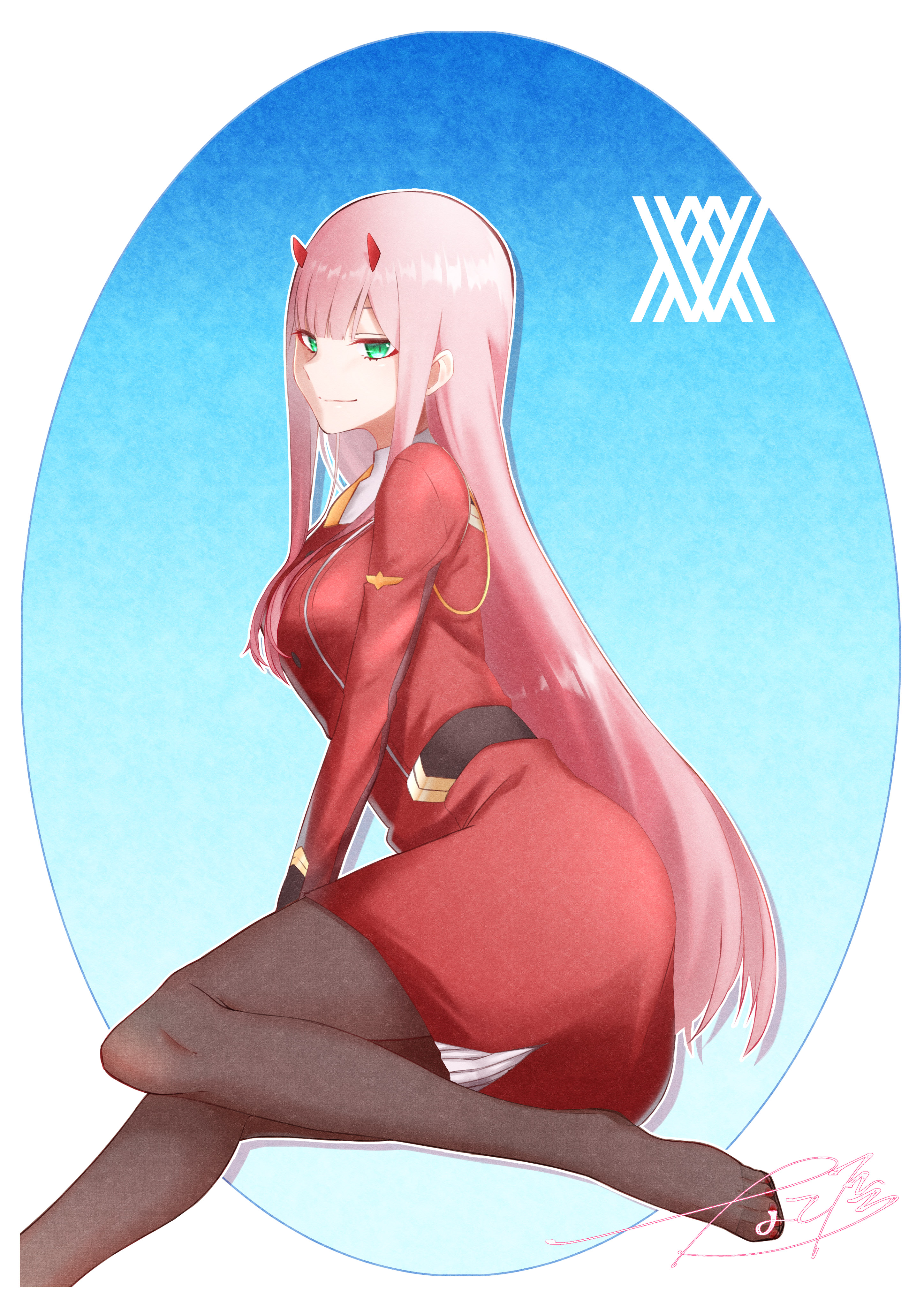 Zero Two looking smug | Scrolller