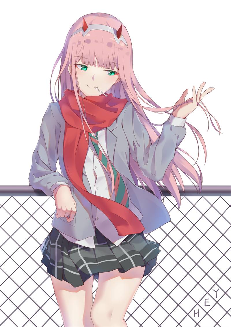 Zero Two school clothes | Scrolller