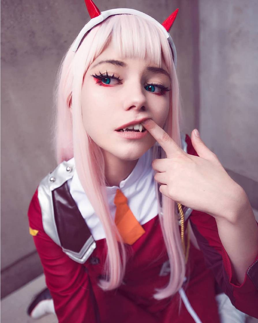 Zero Two Showing Her Fangs [Darling in the FranXX] by @_rooboo Instagram | Scrolller