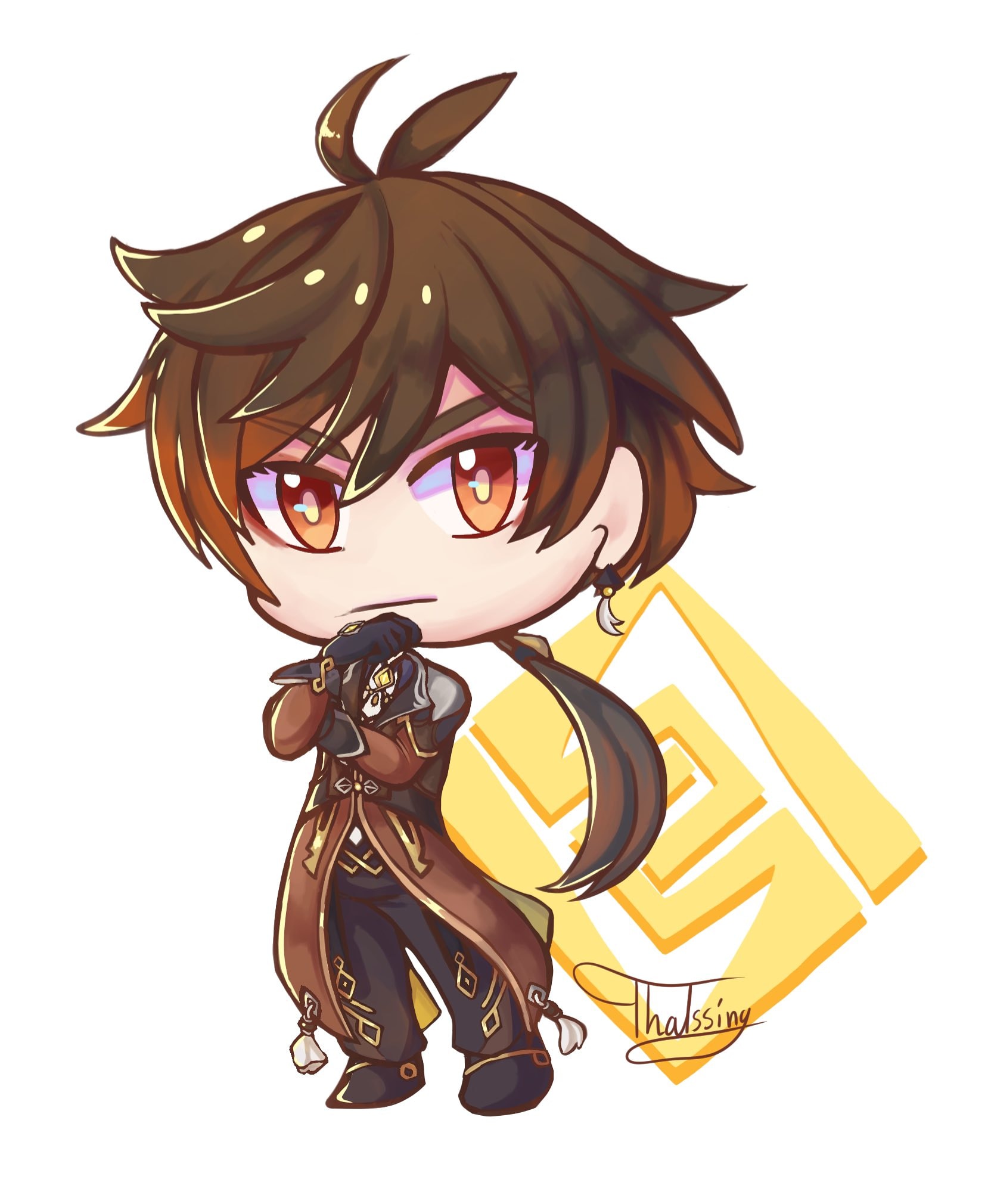 Zhongli Chibi fanart | Scrolller