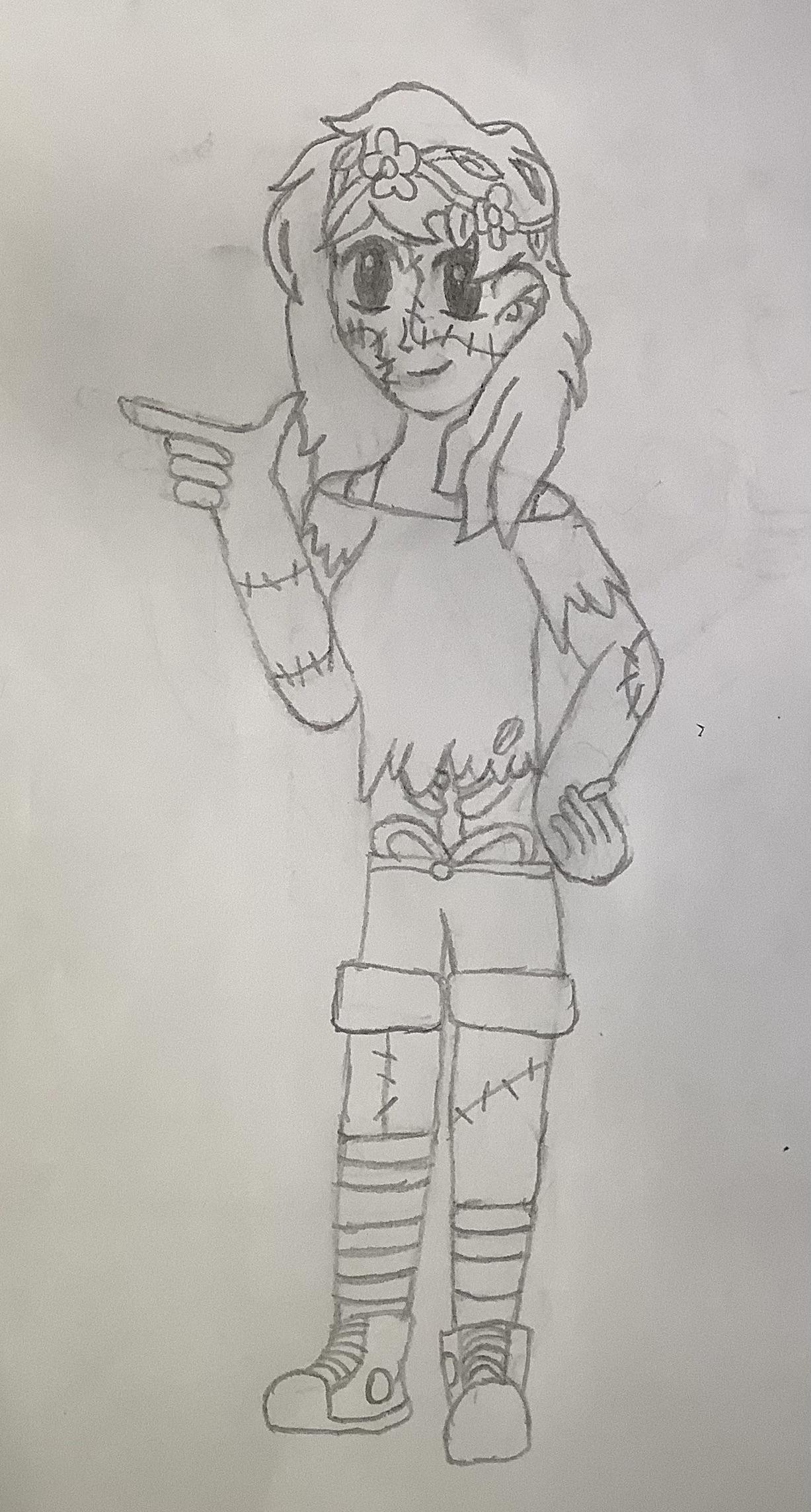 Zombie Cleo Trash Art Scrolller