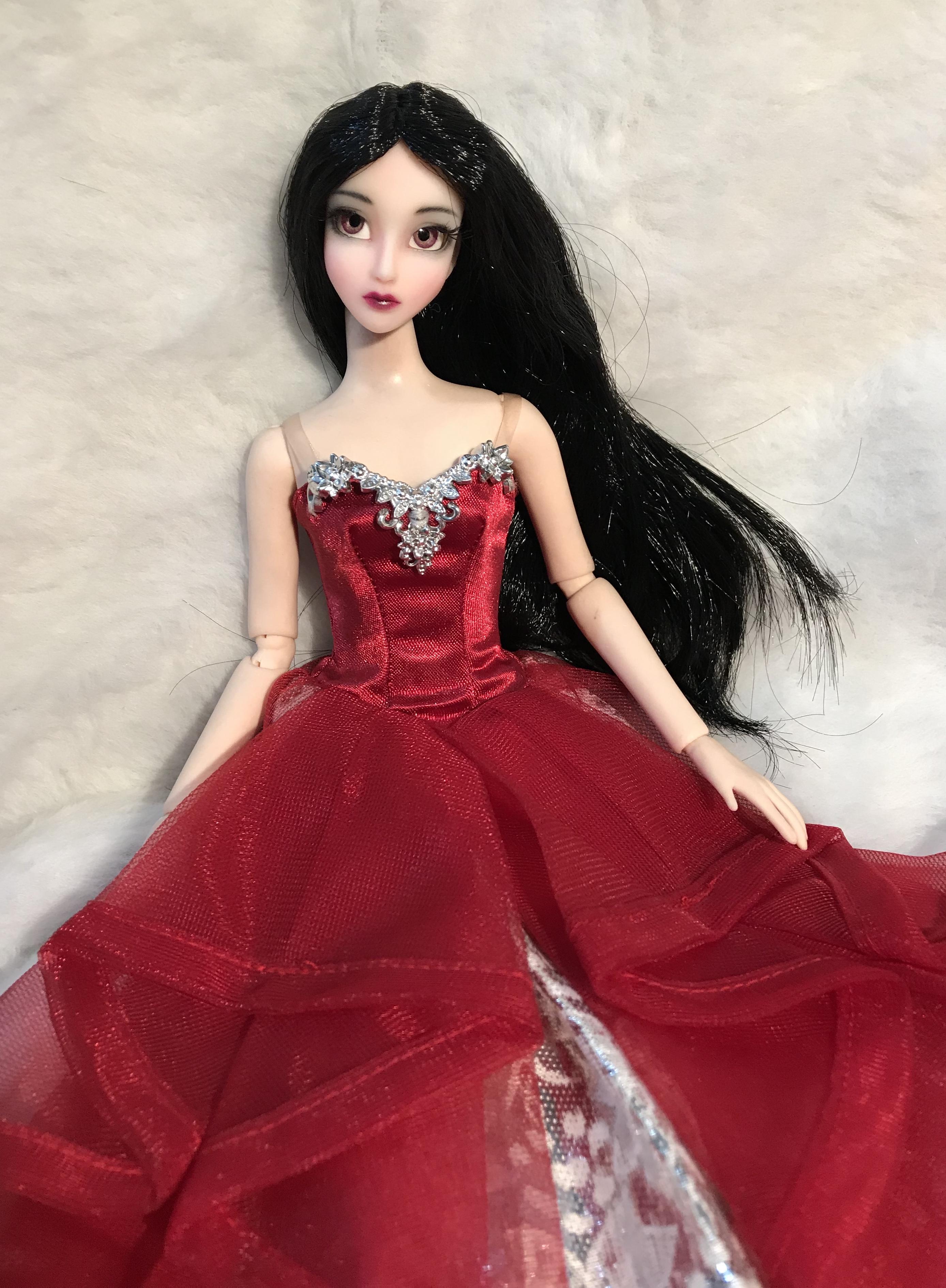 1/6 scale BJD. Face created by my sister painted by me - my first resin BJD faceup! Body is ...