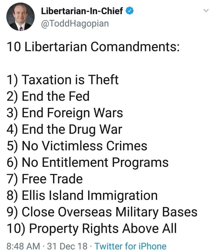 10 Libertarian commandments | Scrolller