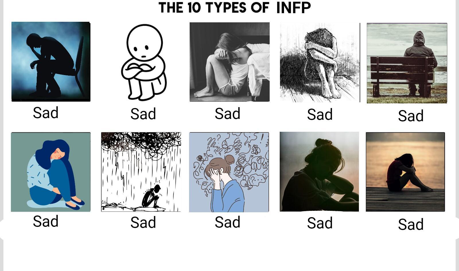 10 types of INFP :') | Scrolller