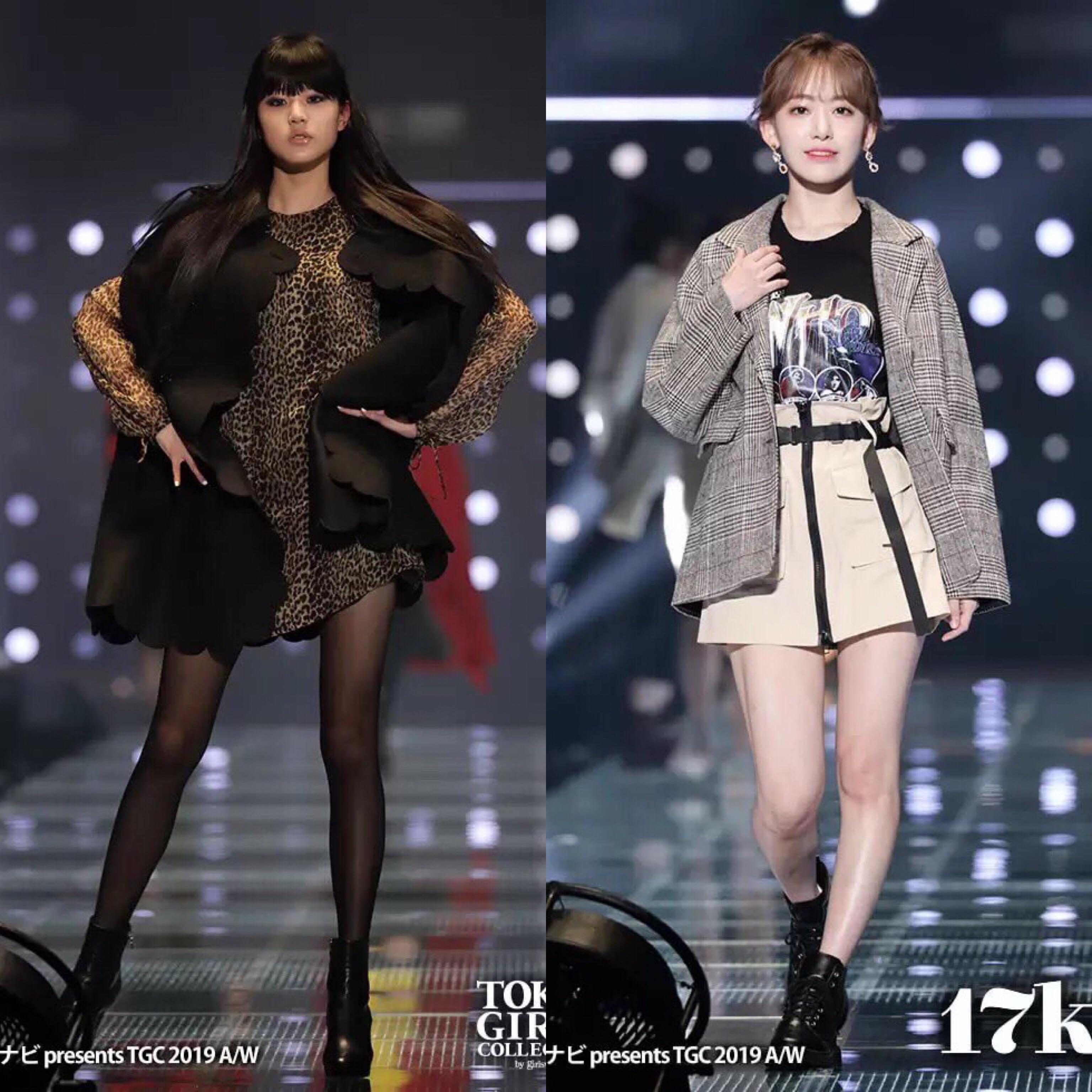 190907 IZ*ONE Jang Wonyoung And Miyawaki Sakura @ Tokyo Girls Collection Fall/Winter 2019 ...