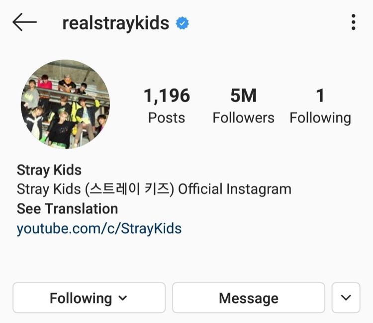 191029 Stray Kids has reached 5 million followers on Instagram! | Scrolller