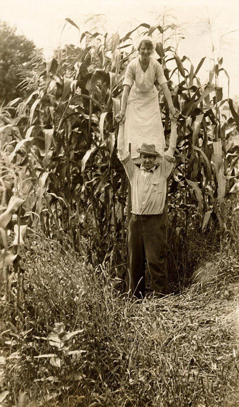 1916. A Minnesota farm couple and their corn. | Scrolller