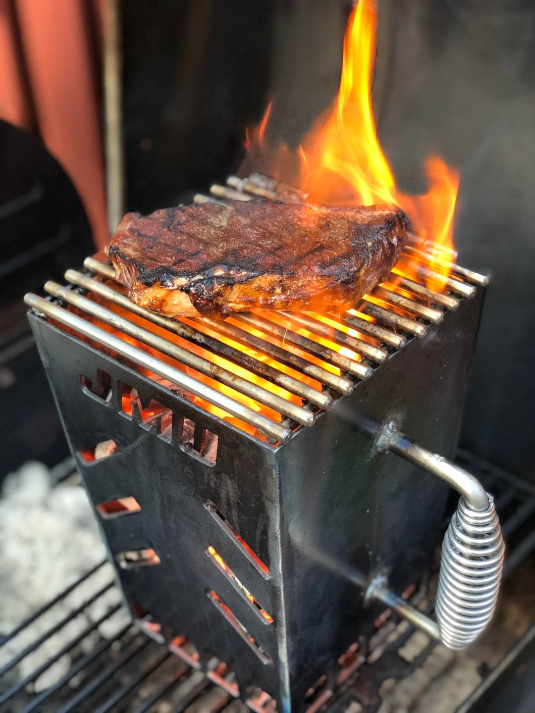 2 hrs at 130F & finished on a custom charcoal chimney! | Scrolller