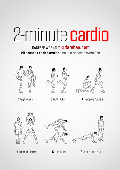 2 Minute Cardio Workout | Scrolller