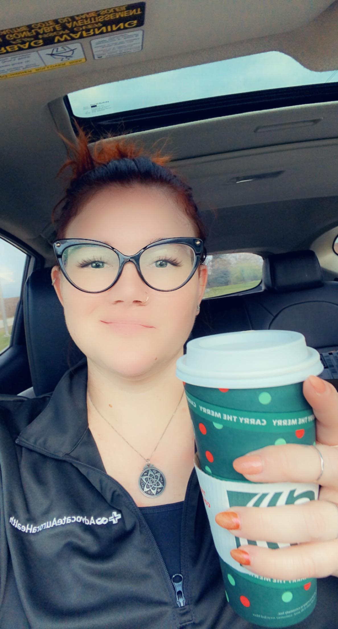 36F running on 4 hours of sleep.....thank goddess for coffee🖤 | Scrolller