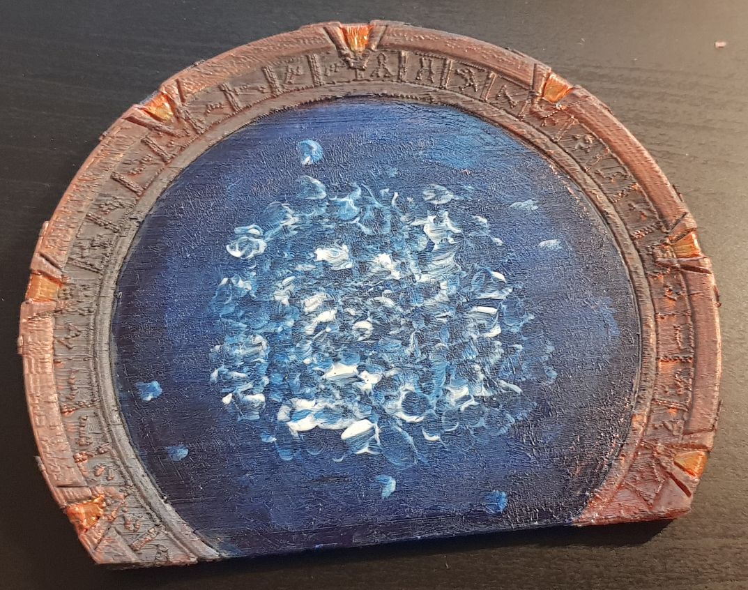 3D printed and then hand painted stargate. | Scrolller