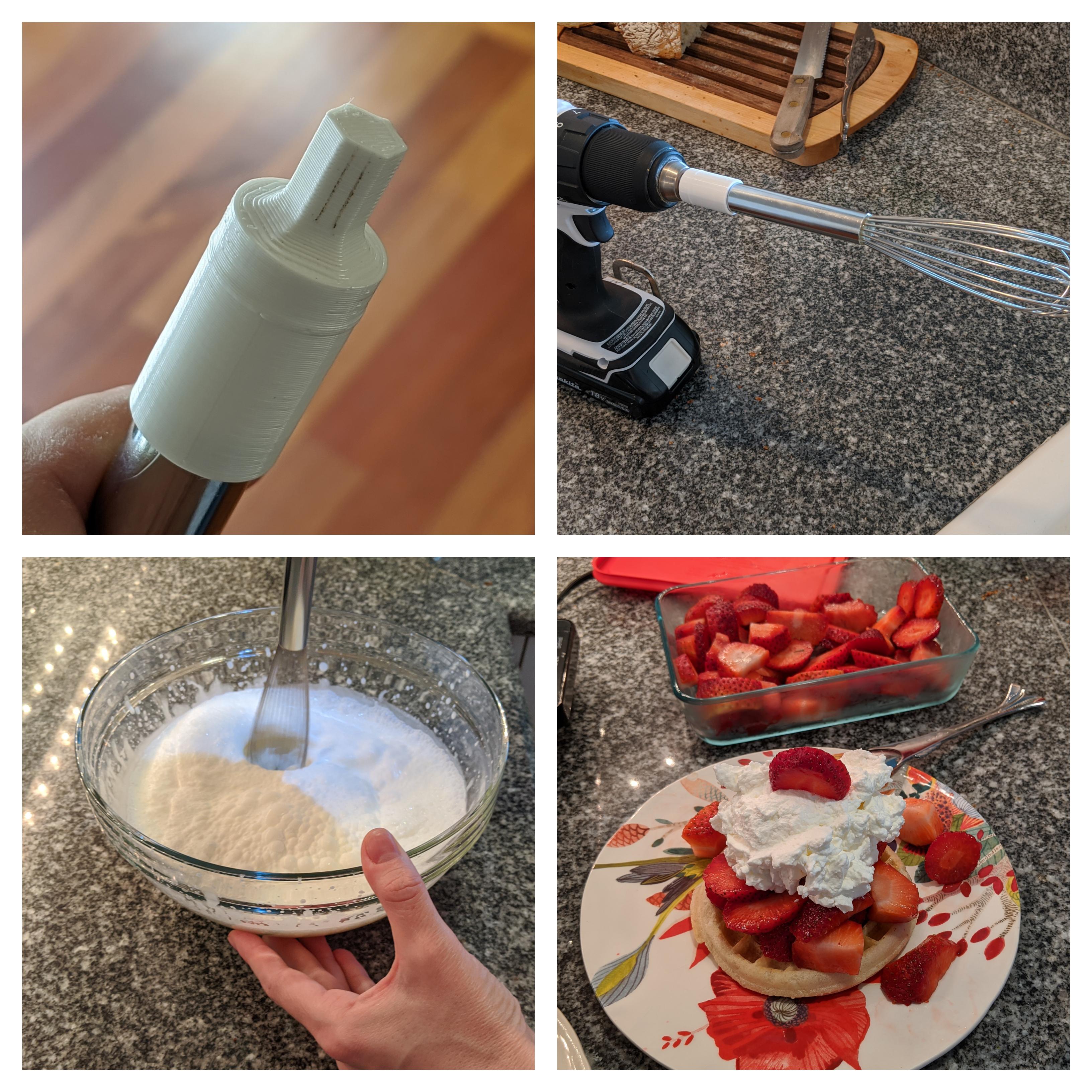 3D printer + drill + whisk = breakfast | Scrolller