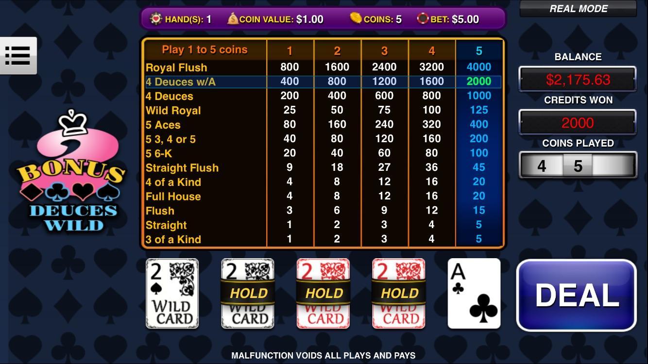 4 dueces WITH ace Bovada | Scrolller