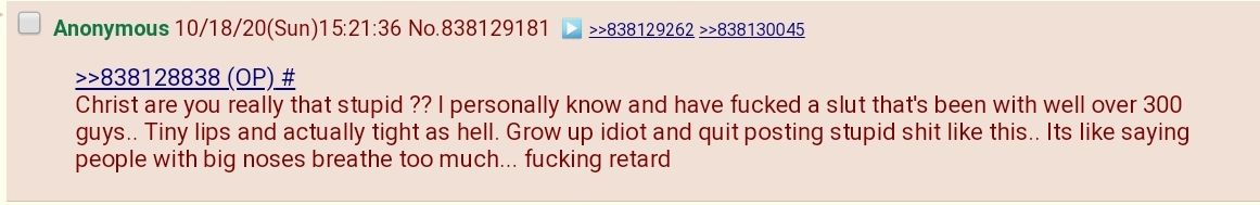 4chan on enlarged female genitalia lips | Scrolller