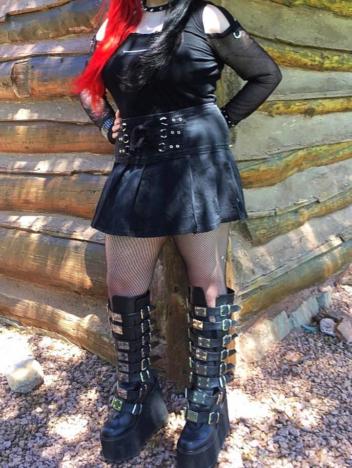 80s Trad Goth Inspired Outfit | Scrolller