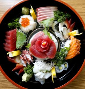 A beautiful sashimi party tray. | Scrolller
