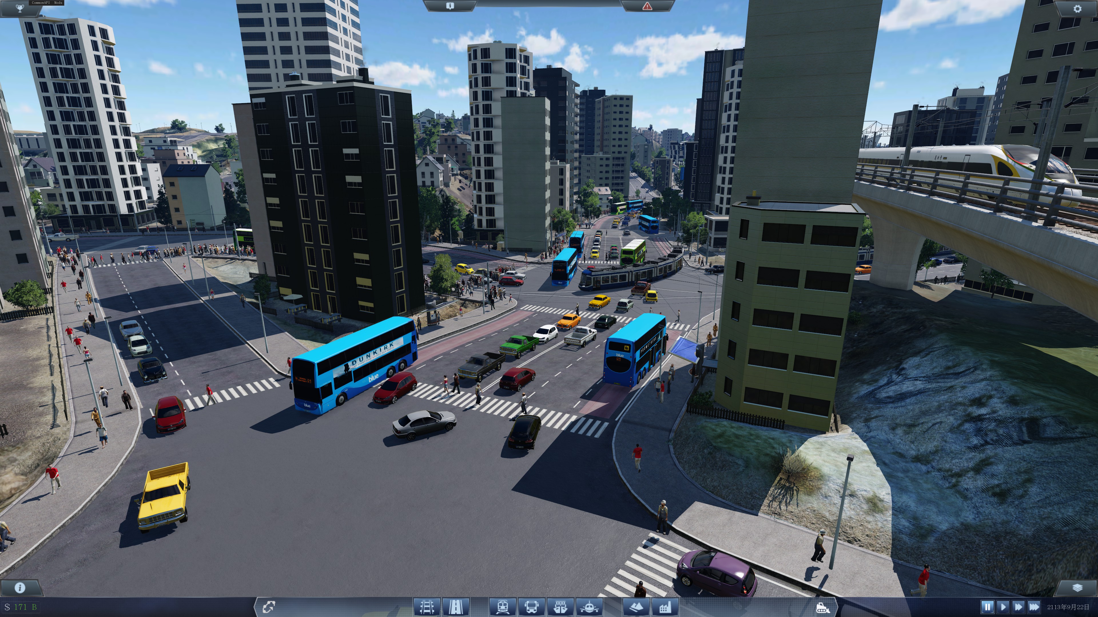 A busy junction with multiple forms of transportation | Scrolller