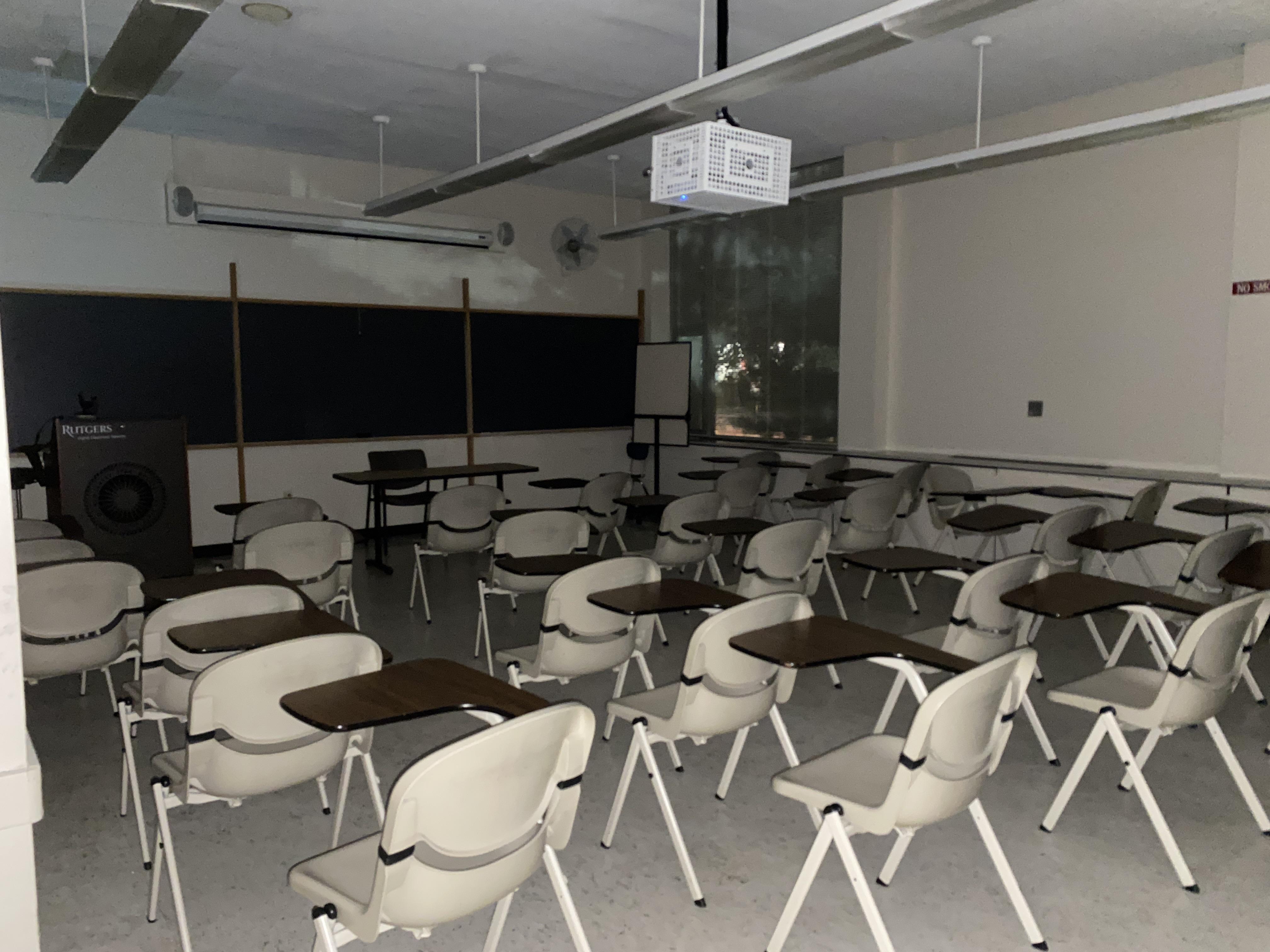 A classroom at night | Scrolller