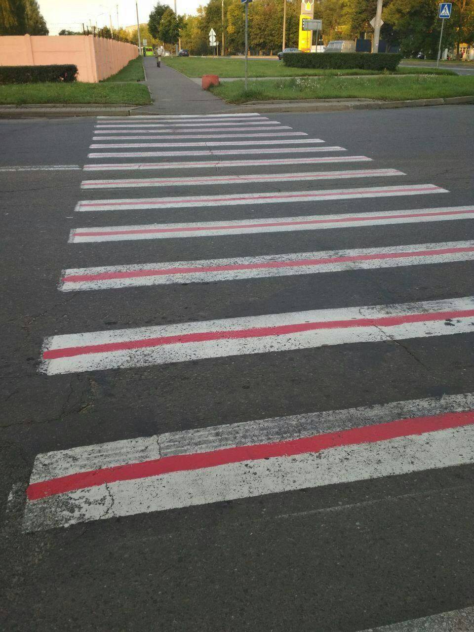 a crosswalk in Belarus | Scrolller