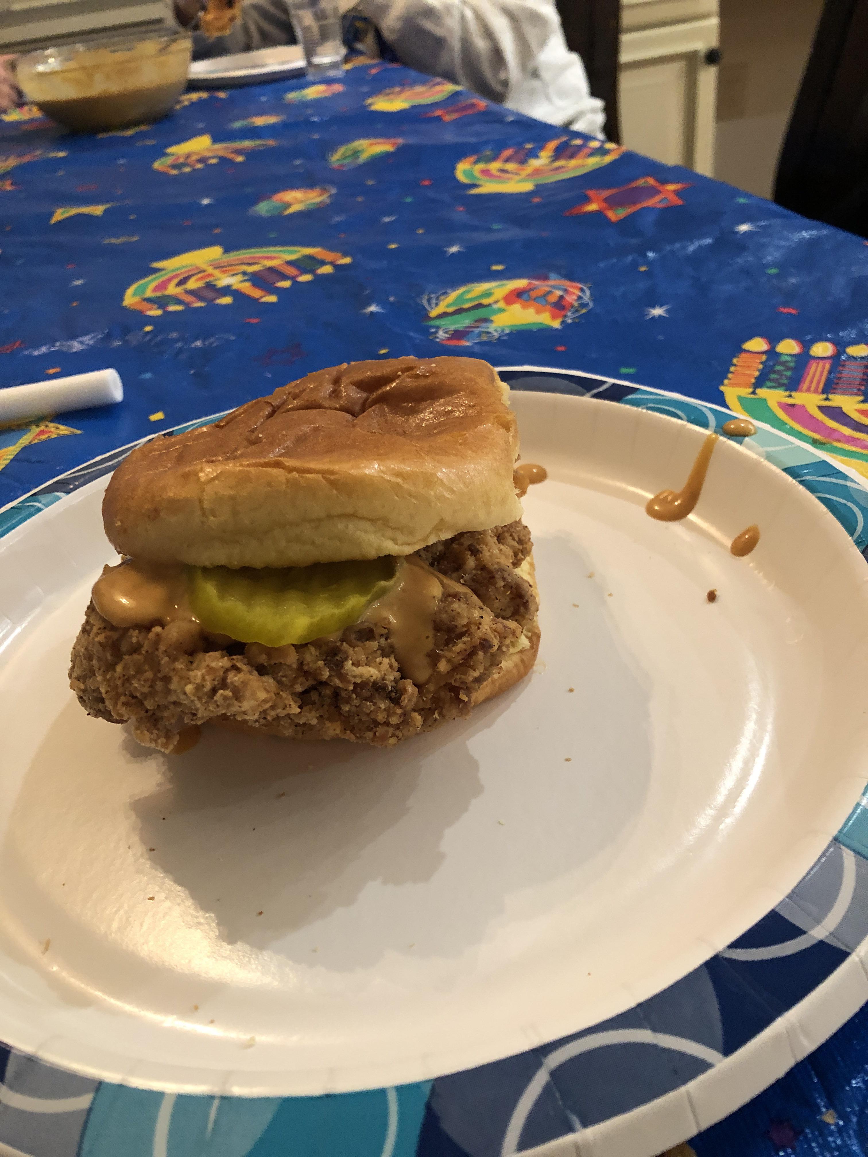 A holiday tradition . Fried chicken sandwiches (I know ... terrible presentation) | Scrolller